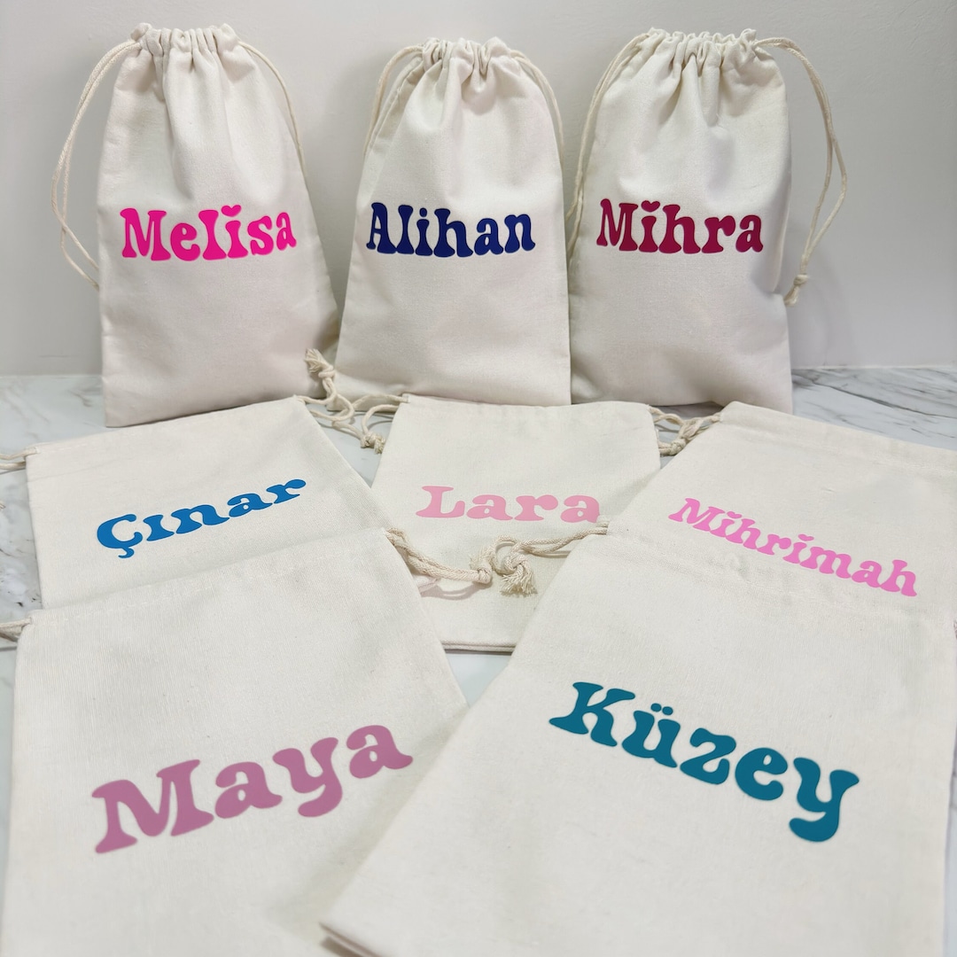 Personalised Kids Name Loot/lollie Bags Birthday Favours - Etsy