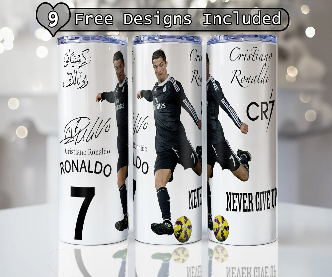 Ronaldo Cr 7 Straight Skinny Tumbler Wrap 20 Oz & 30 Oz Sublimation ...