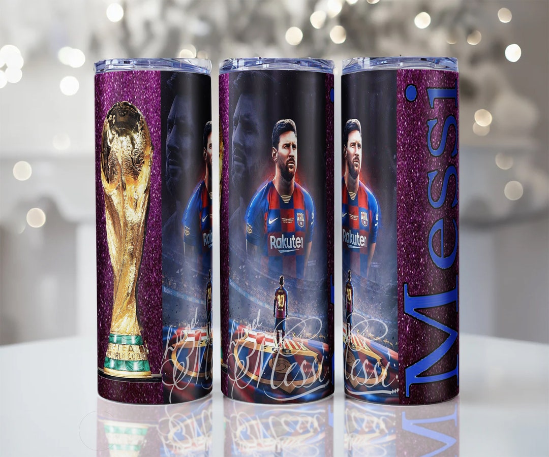 Messi Straight Skinny Tumbler Wrap 20 Oz & 30 Oz Sublimation Wrap ...