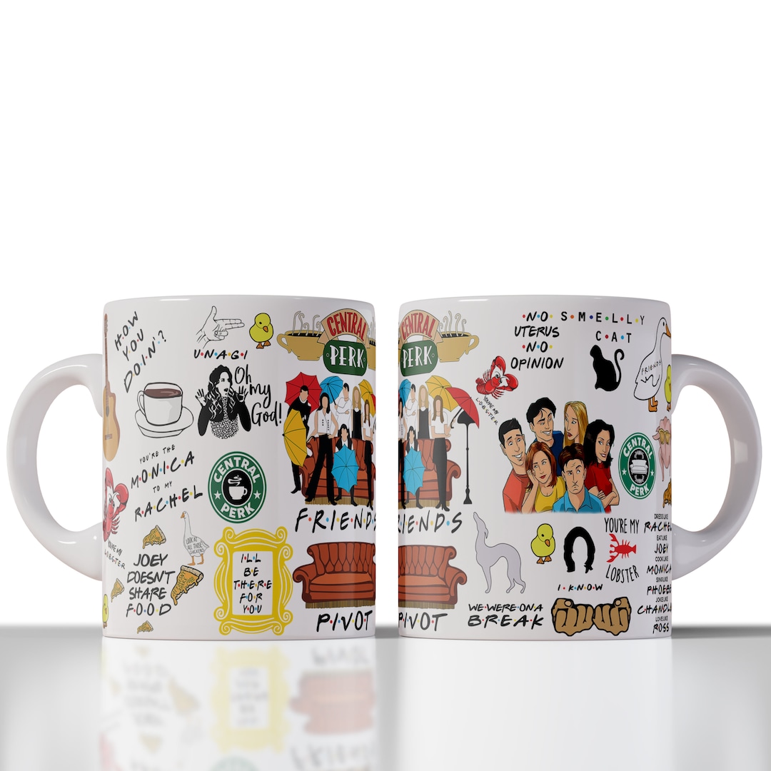 Friends Tv Show 11oz Mug Sublimation Design - Mug Template | Sublimate ...