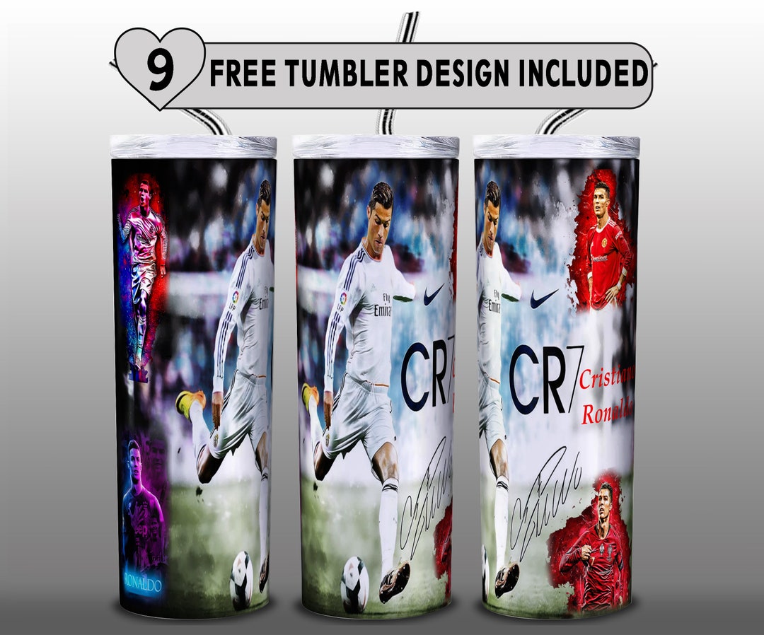 Ronaldo Cr 7 Straight Skinny Tumbler Wrap 20 Oz & 30 Oz Sublimation ...