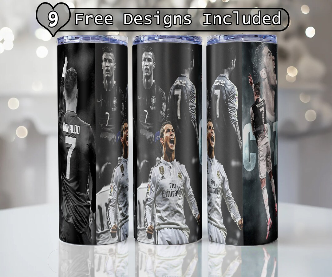 Ronaldo Cr 7 Straight Skinny Tumbler Wrap 20 Oz & 30 Oz Sublimation ...