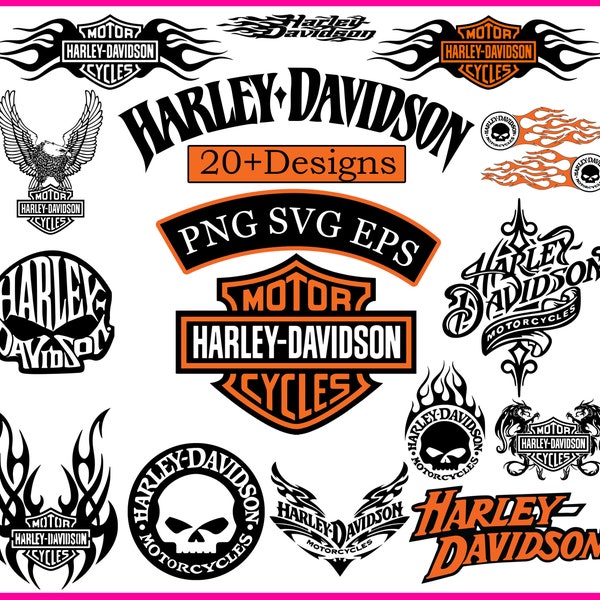 Harley Davidson Svg - Etsy