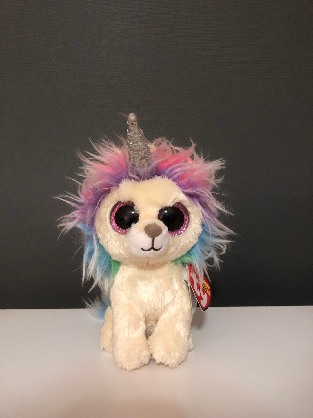 Ty Beanie Boo Layla the Lion Unicorn EXCLUSIVE - Etsy