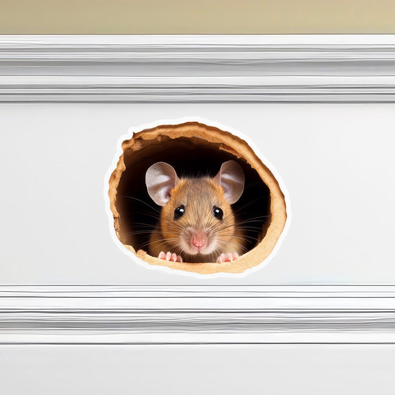 Mouse Hole Sticker - Etsy