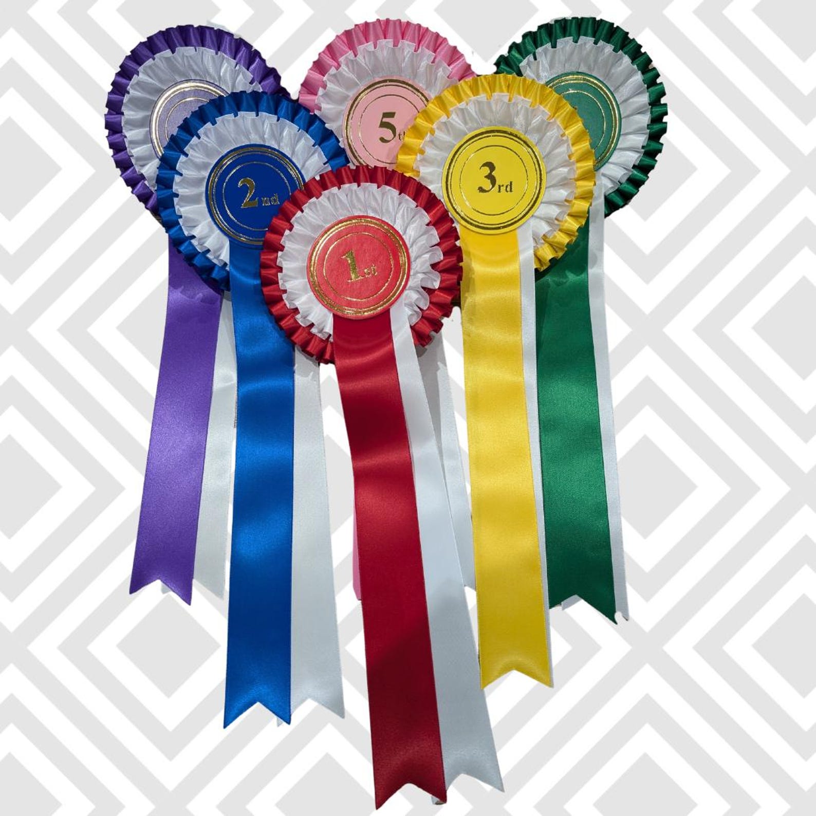 2 Tier Large Centre || 1st-6th Place Rosettes || Placing Rosettes With ...
