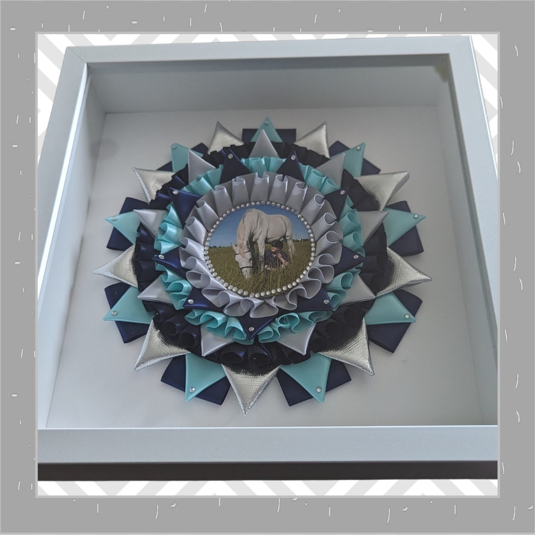 Boxed Framed Rosette Keepsake || A Perfect Personalised Present for ...