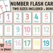Number Flash Cards 0-20, Preschool Counting Flash Cards, Number Cards 0 ...