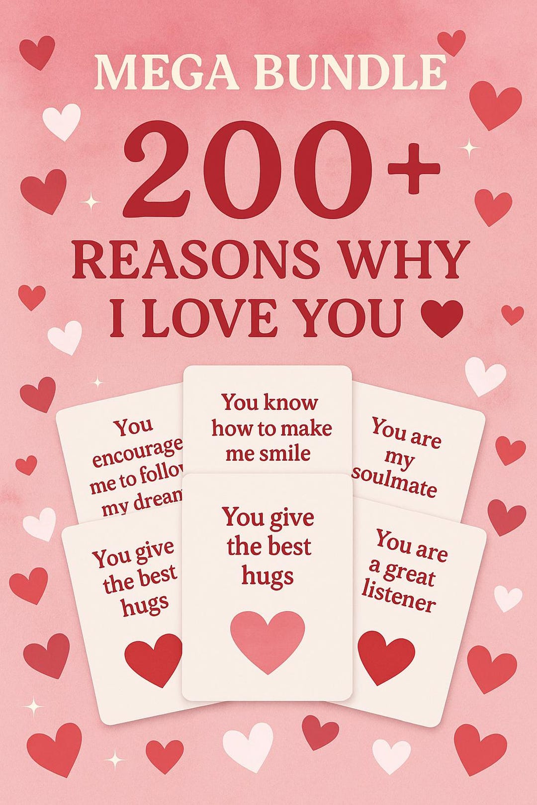 200+ Reasons Why I Love You -big Bundle Digital File -personalized Gift ...