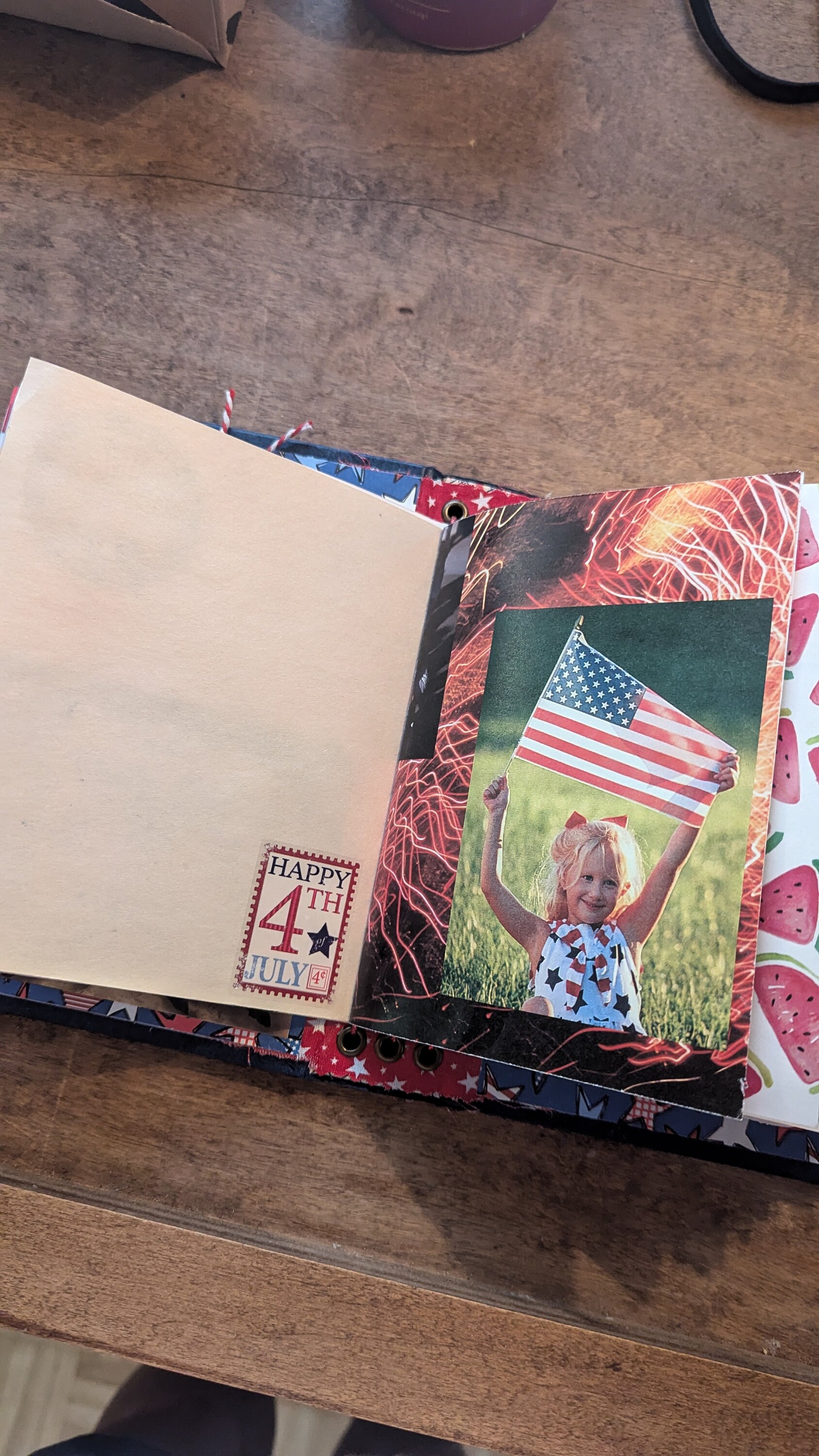 July 4th Blank Junk Journal Independence Day Scrapbook Journal ...