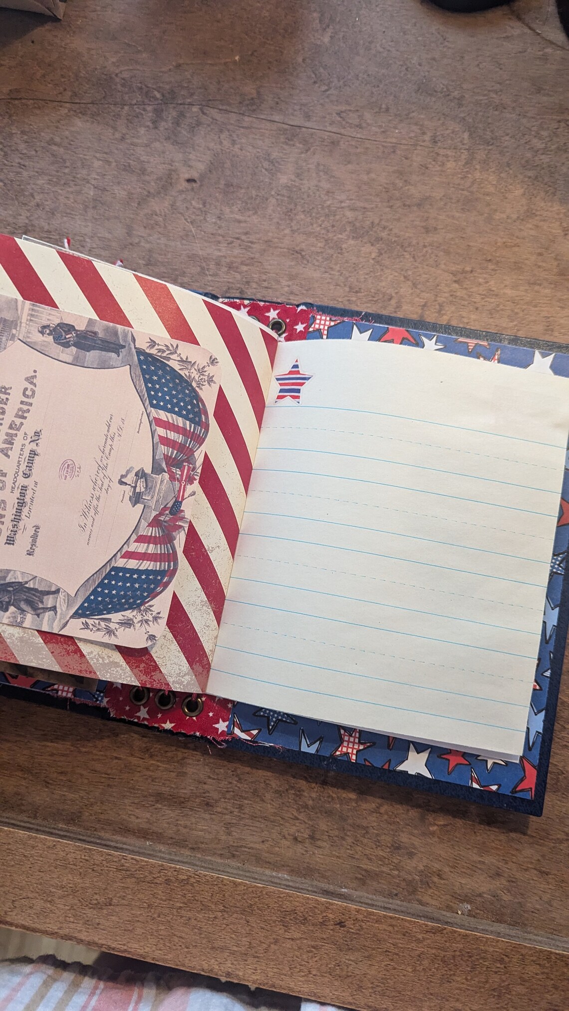 July 4th Blank Junk Journal Independence Day Scrapbook Journal ...
