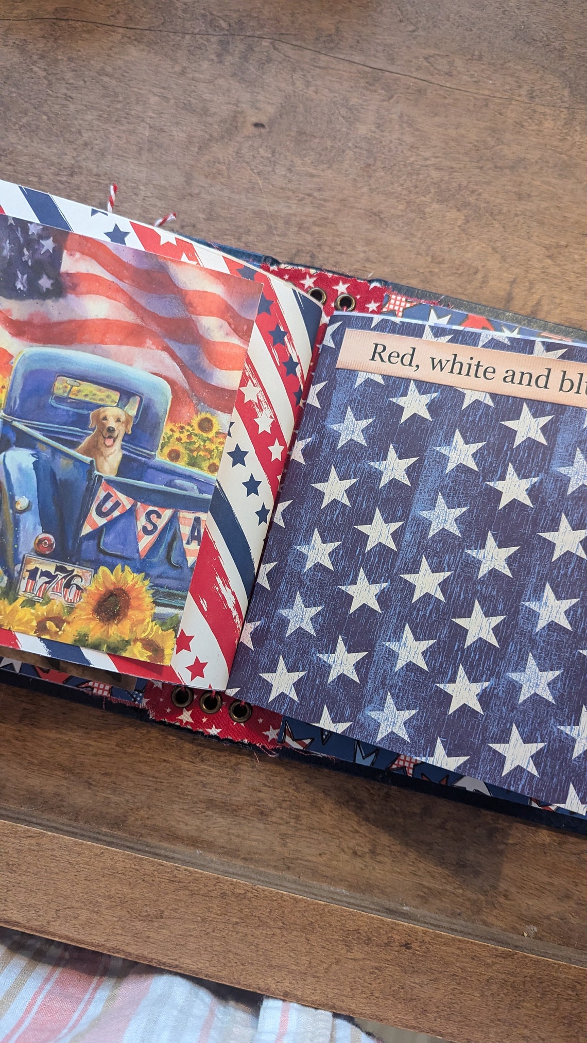 July 4th Blank Junk Journal Independence Day Scrapbook Journal ...