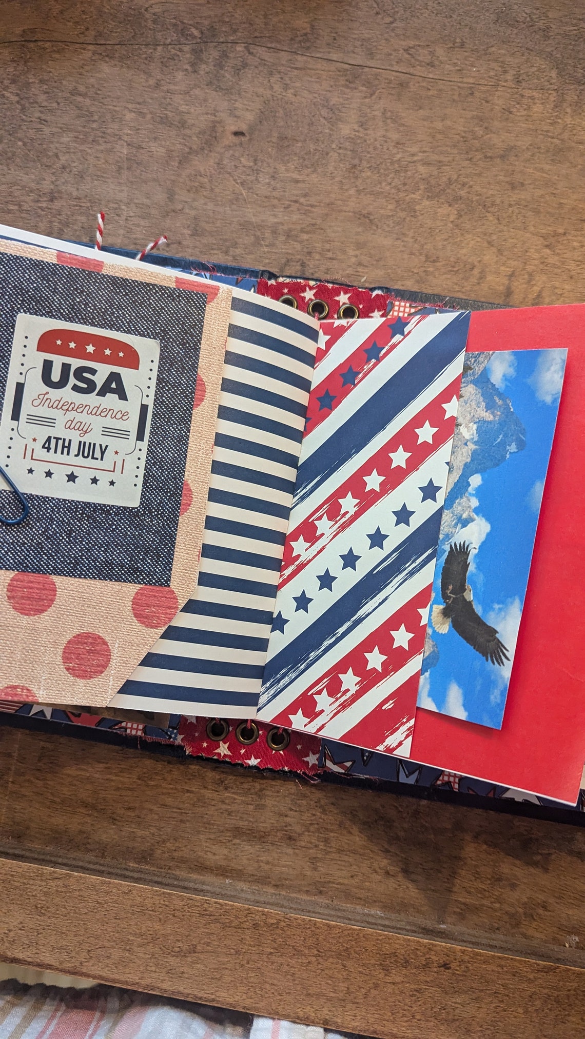July 4th Blank Junk Journal Independence Day Scrapbook Journal ...