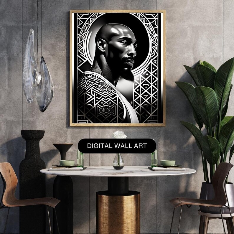 AI Dunk Over Kobe NBA 2023 Digital Wall Art Printable Wall - Etsy