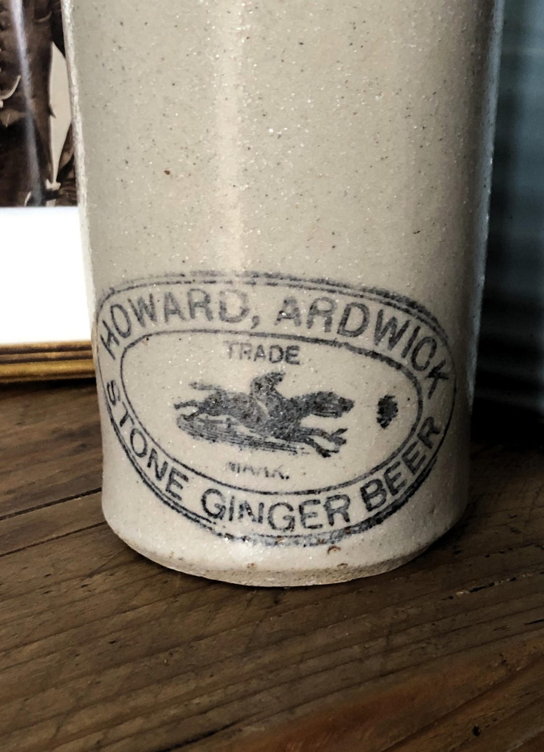 Victorian Pictorial Stoneware Ginger Beer Bottle / Howard, Ardwick ...