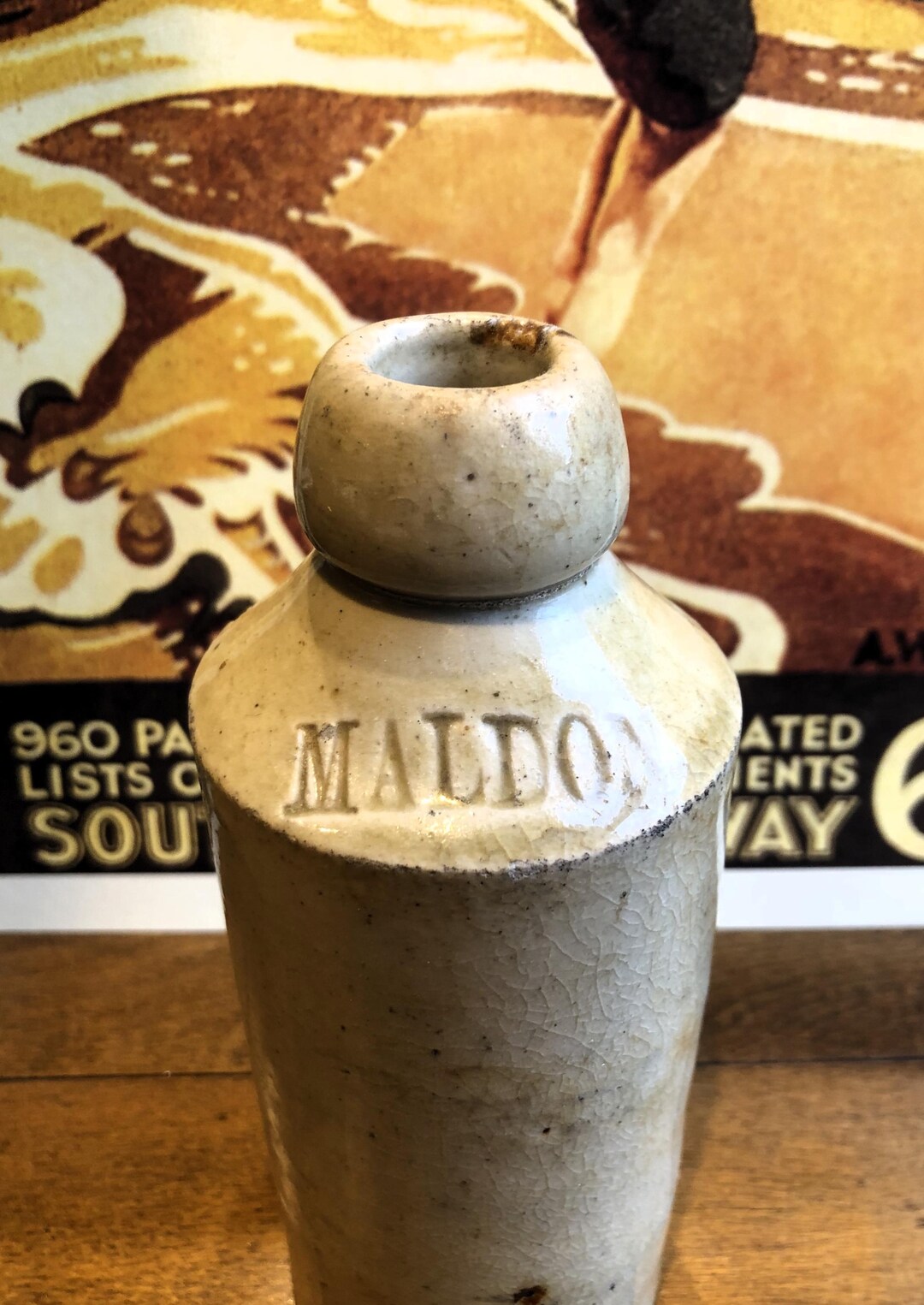 Victorian Stoneware Bottle / C. Markham, Maldon / Antique Dig Find ...