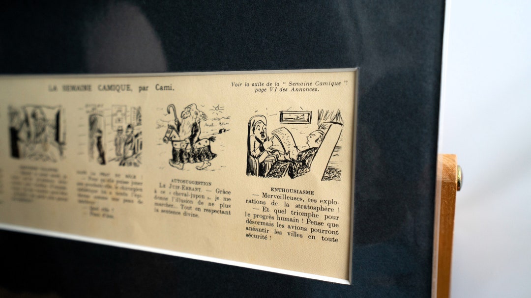 Original Vintage 1936 French Cartoon Comic Strip From L'illustration ...