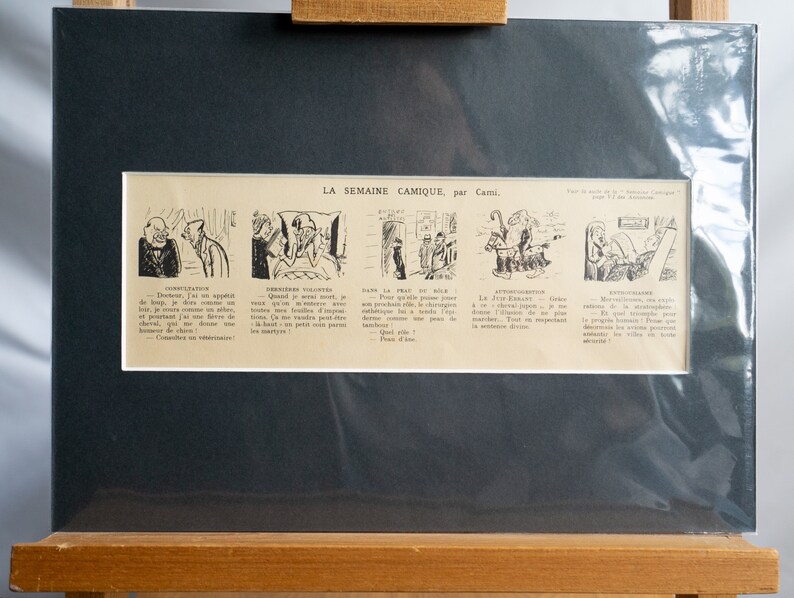 Original Vintage 1936 French Cartoon Comic Strip From L'illustration ...