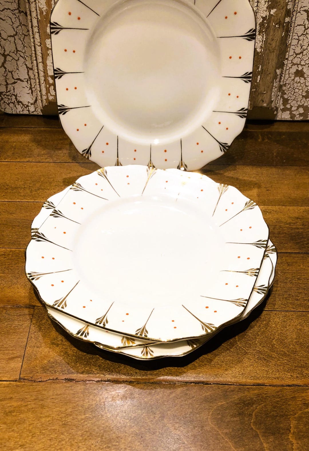 Set of 4 Radford's Crown China Tea Plates /gilt Edged Bone China - Etsy