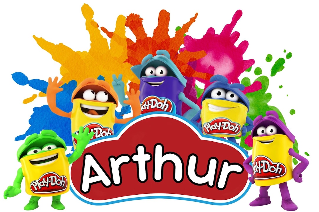 Play Doh Cake Topper Personalised Cake Topper Birthday Party Cake Topper - Etsy