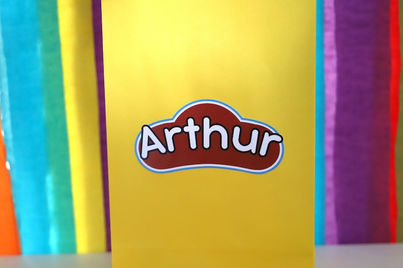 DIGITAL FILE Play Doh Name Tags | Personalised Name Tag | Birthday Name ...