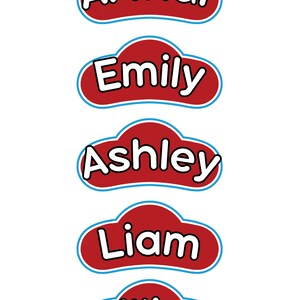 DIGITAL FILE Play Doh Name Tags | Personalised Name Tag | Birthday Name ...
