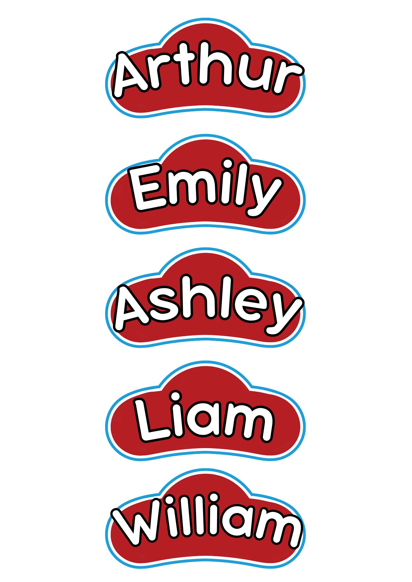 DIGITAL FILE Play Doh Name Tags | Personalised Name Tag | Birthday Name ...