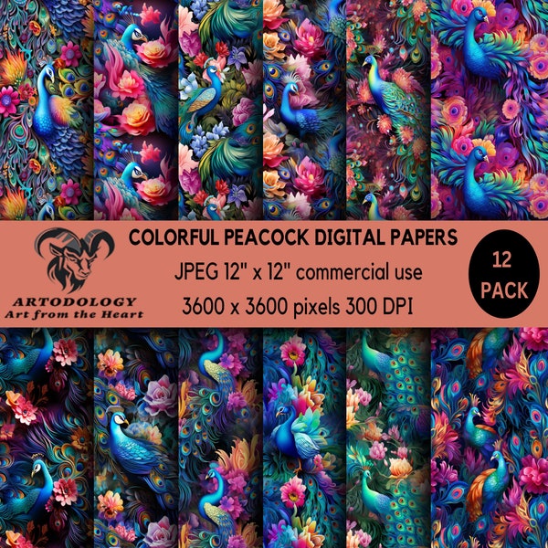 Peacock Papers - Etsy