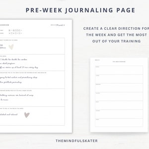 Printable Daily Figure Skating Journal, Practice Journal, Figure ...