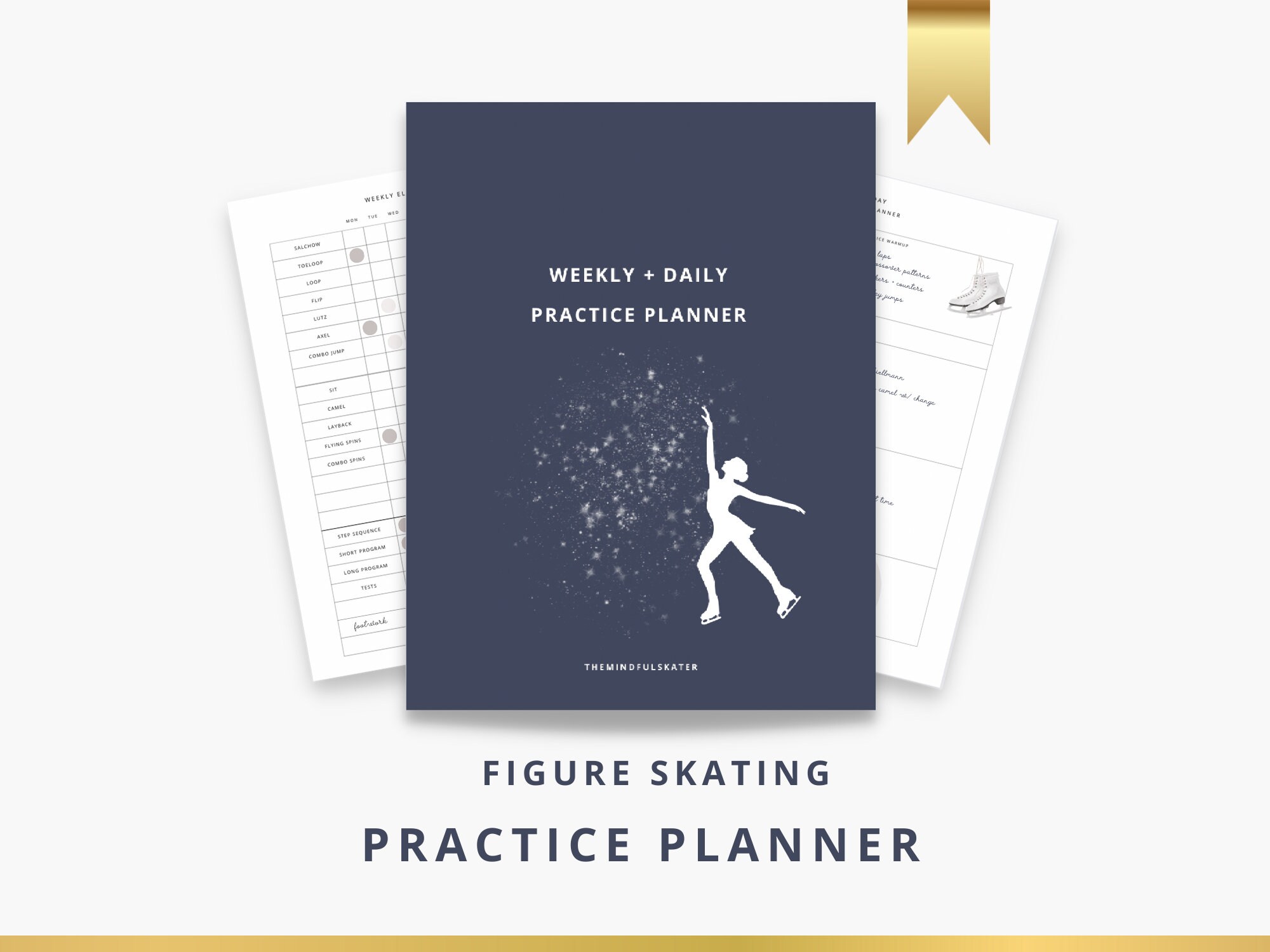 Printable Daily Practice Planner for Figure Skaters, Figure Skating ...