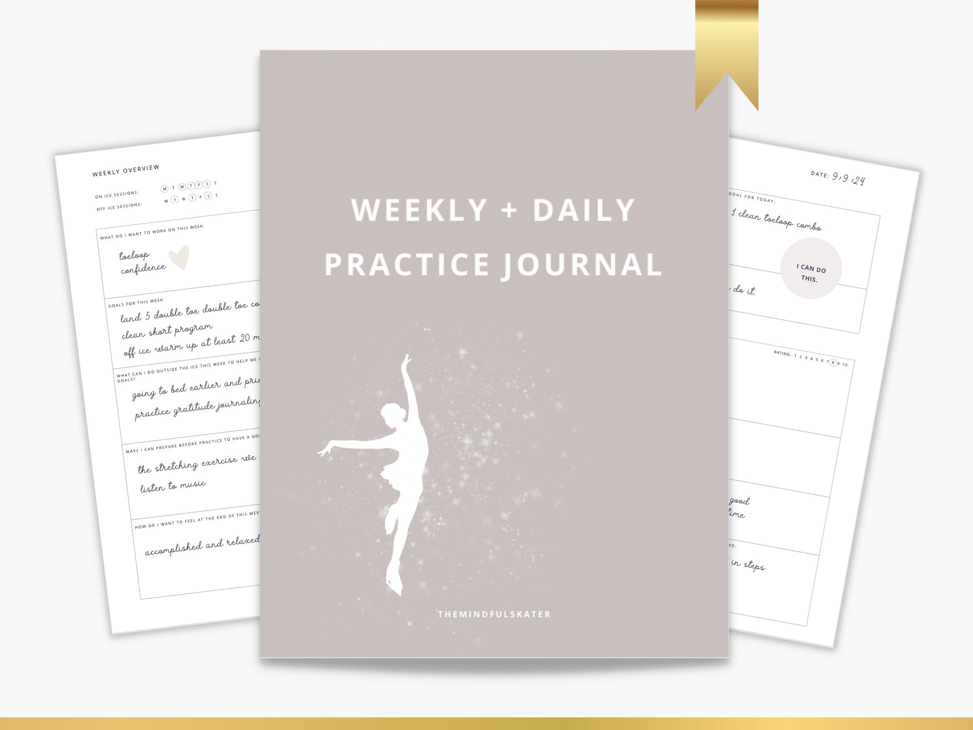 Printable Daily Figure Skating Journal, Practice Journal, Figure ...