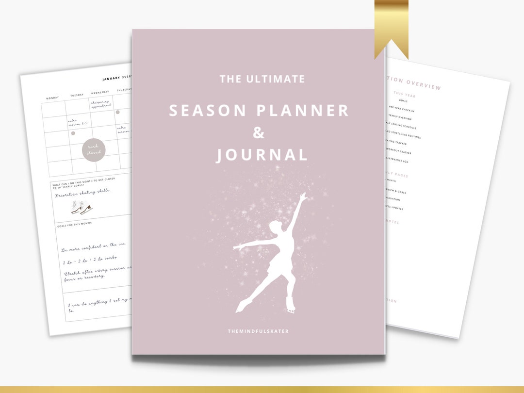 Figure Skating Season Planner and Journal, Printable Figure Skating ...