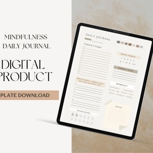 Digital Daily Journal, With Notes, Daily to Do List, Daily Goals ...