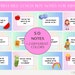 Printable Lunch Box Cards for Kids. 50 Cards With Positive and Sweet ...