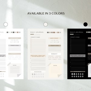 Digital Daily Journal, With Notes, Daily to Do List, Daily Goals ...