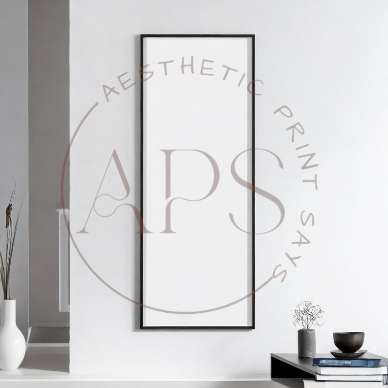 Narrow Wall Art Mockup Frames , Long Frame Bundle, Vertical Frame ...