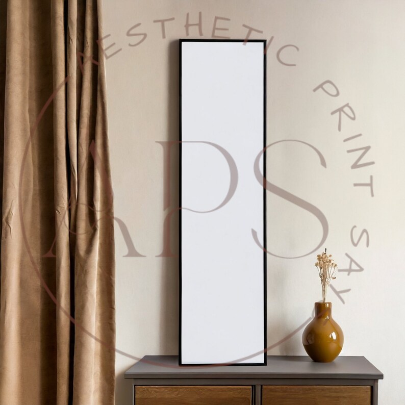 Narrow Wall Art Mockup Frames , Long Frame Bundle, Vertical Frame ...