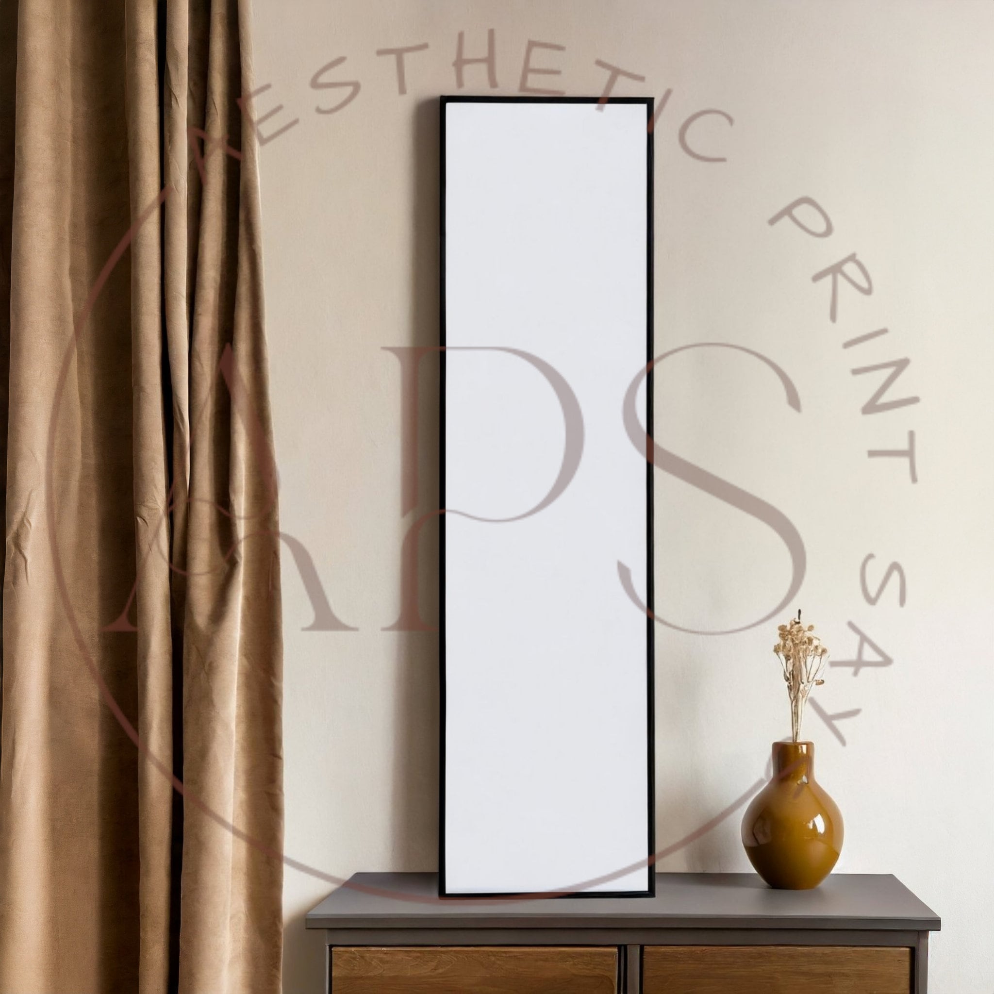 Narrow Wall Art Mockup Frames , Long Frame Bundle, Vertical Frame ...