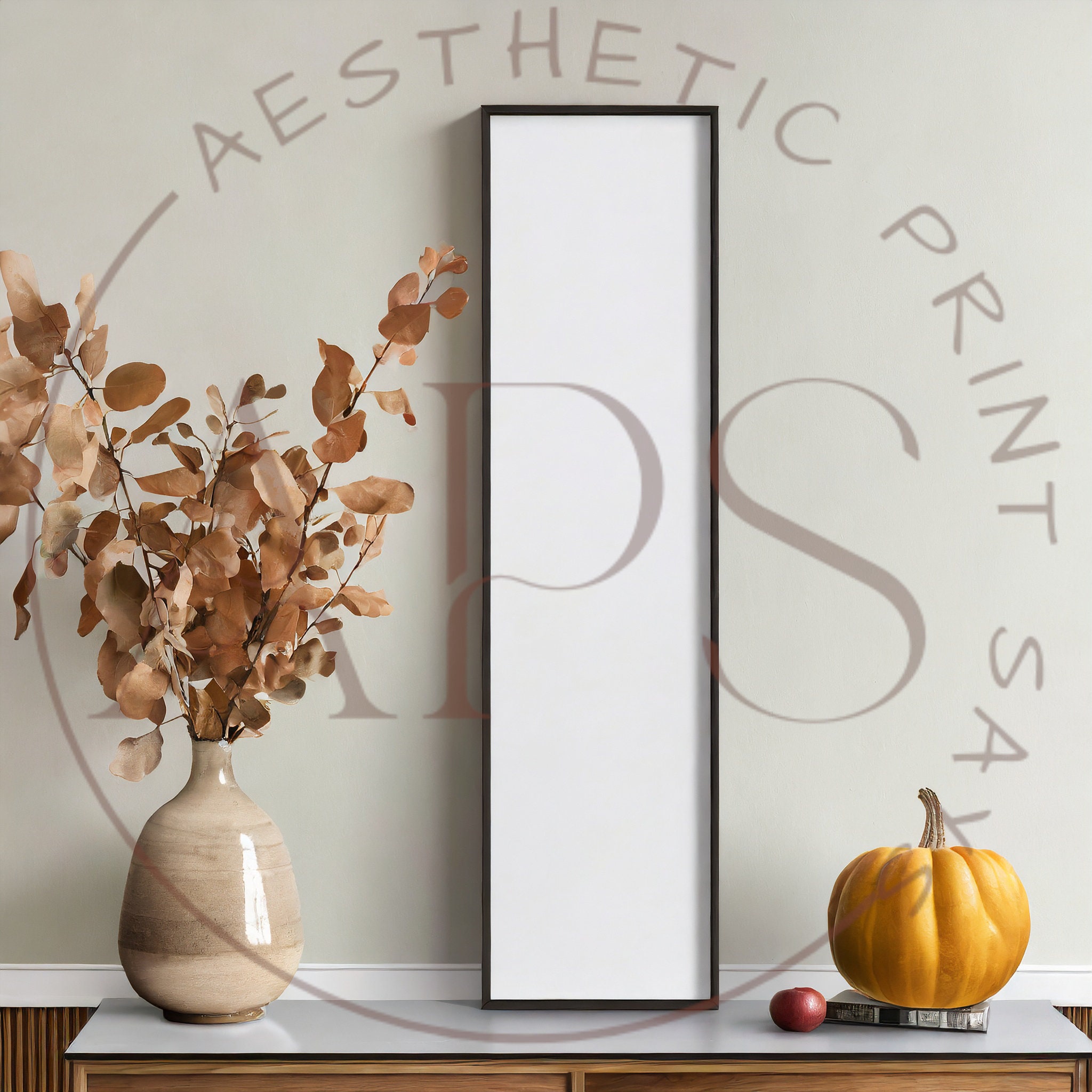 Narrow Wall Art Mockup Frames , Long Frame Bundle, Vertical Frame ...