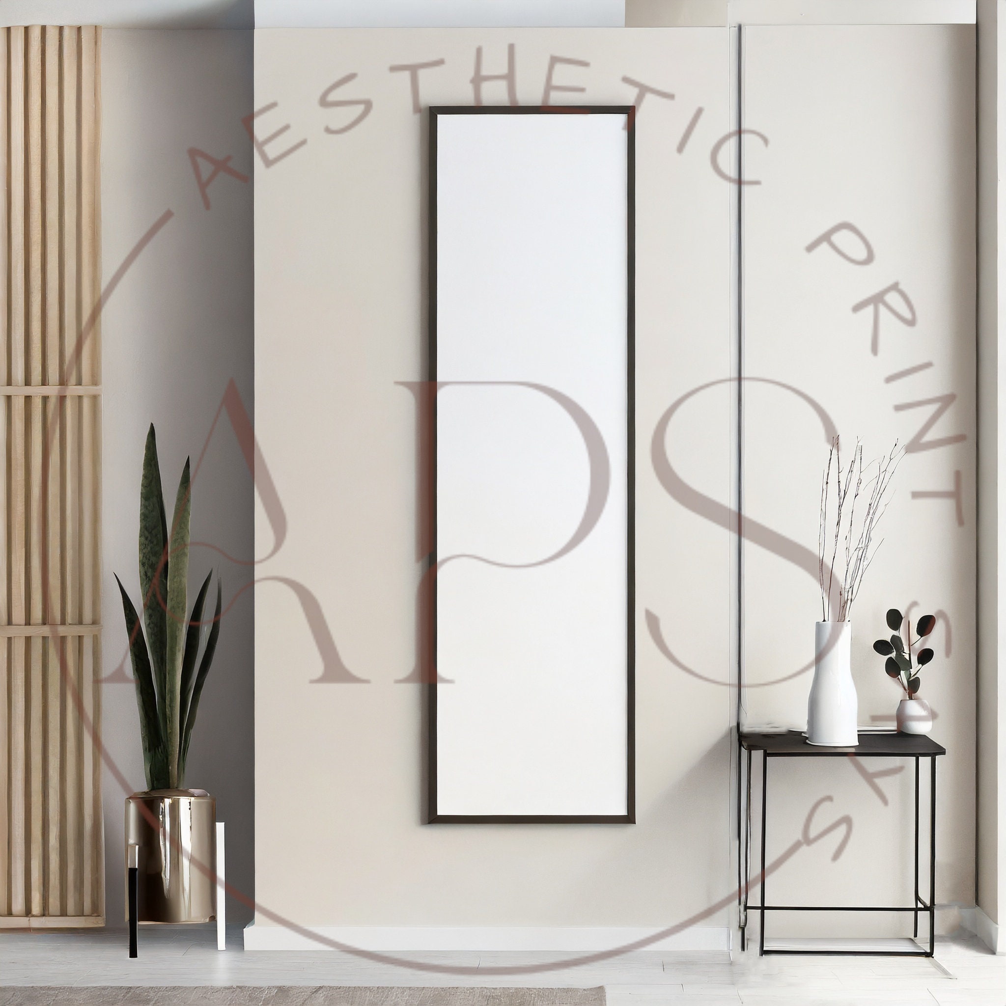 Narrow Wall Art Mockup Frames , Long Frame Bundle, Vertical Frame ...