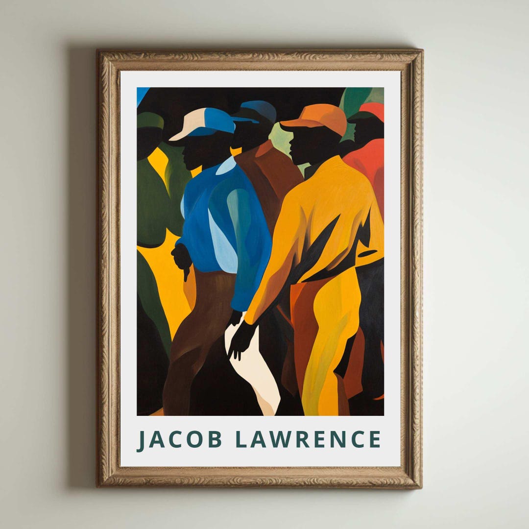 Jacob Lawrence, Jacob Lawrence Poster, African American Art, Afro Art ...