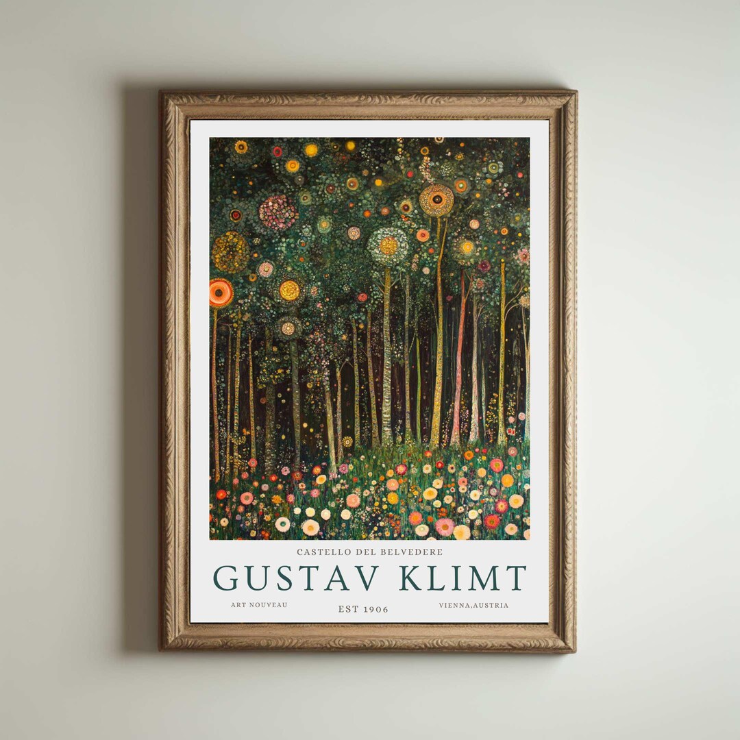Gustav Klimt Print, Klimt Museum Poster, Gustav Klimt Poster, Klimt ...