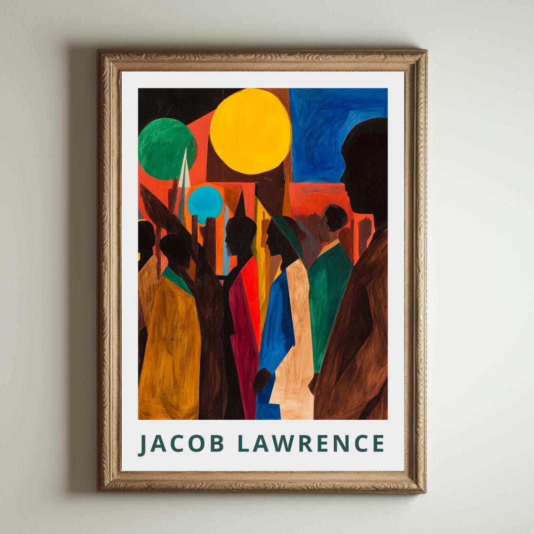 Jacob Lawrence, Jacob Lawrence Poster, African American Art, Afro Art ...