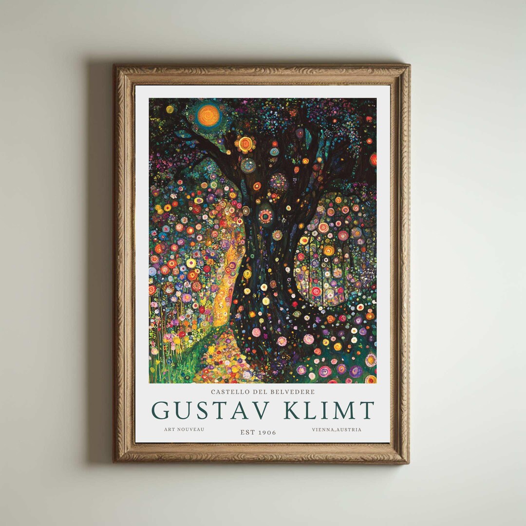 Gustav Klimt Print, Klimt Museum Poster, Gustav Klimt Poster, Klimt ...