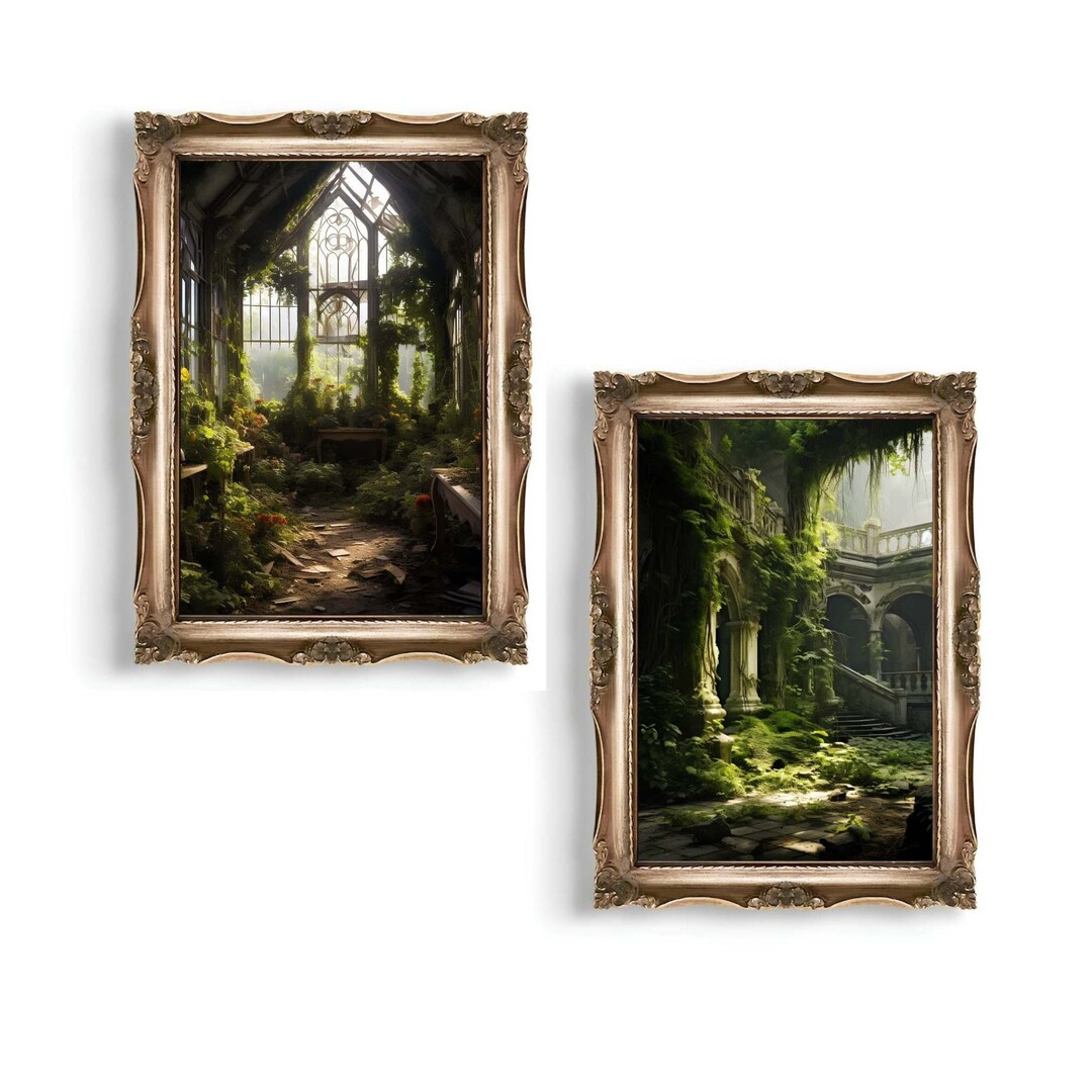 Cottagecore Set of 2 | Baroque Renaissance Wall Decor, Greenhouse ...