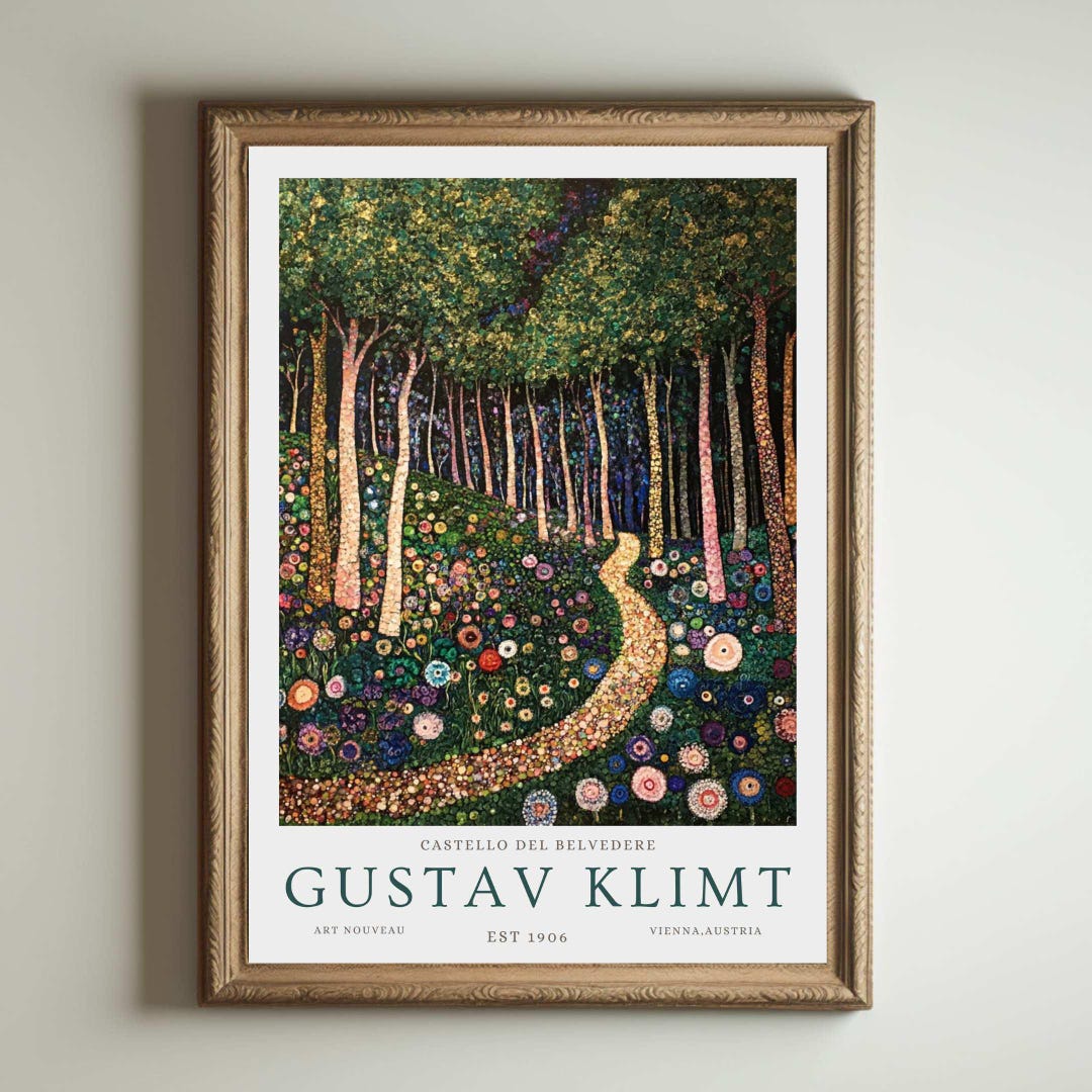 Gustav Klimt Print, Klimt Museum Poster, Gustav Klimt Poster, Klimt ...