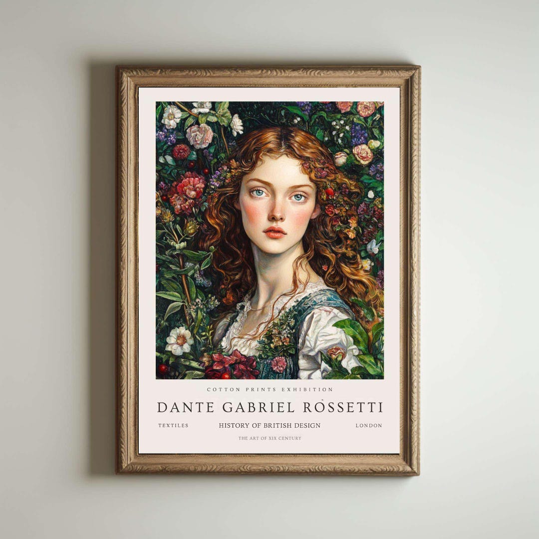 Dante Gabriel Rossetti, Dante Gabriel Rossetti Print, Kew Gardens ...