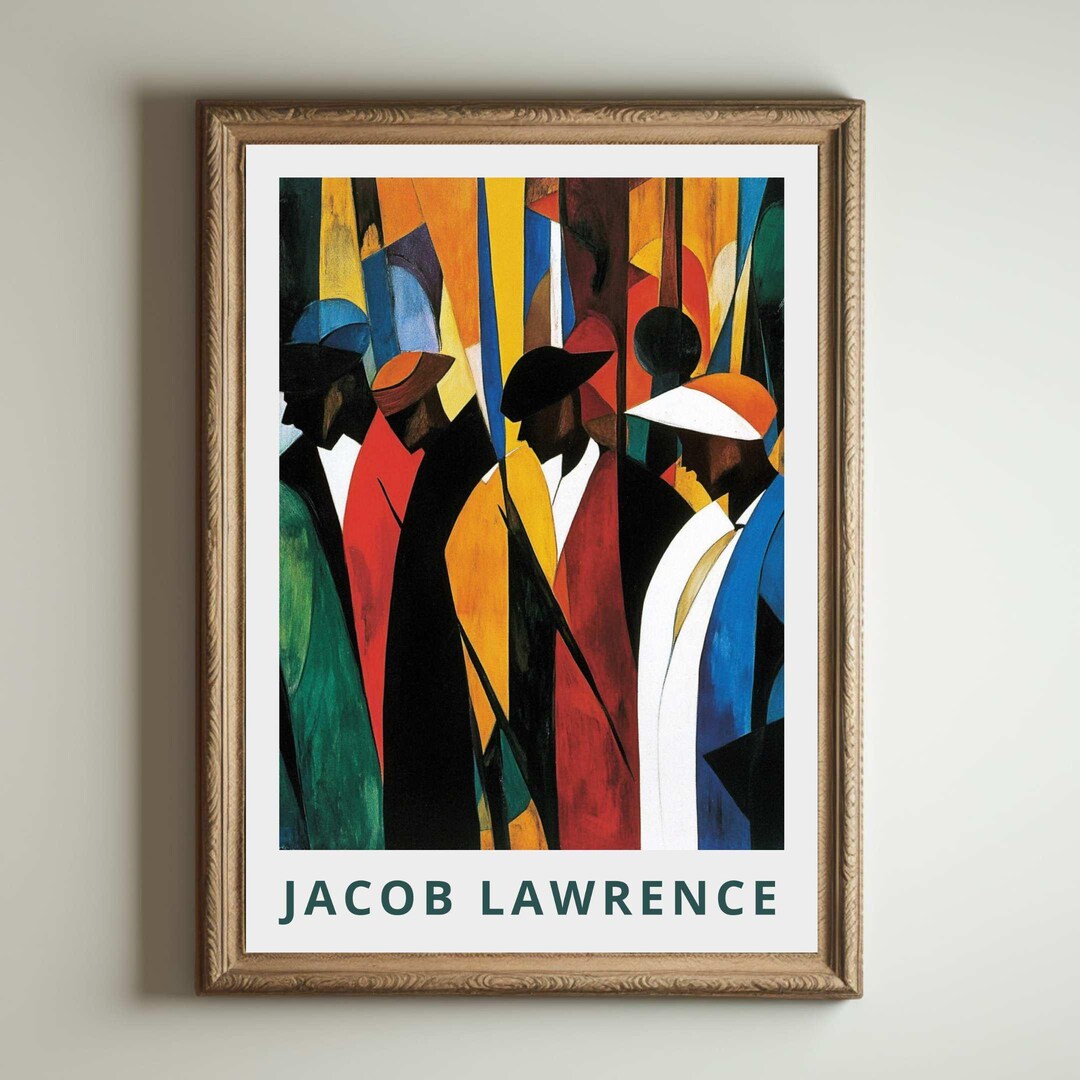 Jacob Lawrence, Jacob Lawrence Poster, African American Art, Afro Art ...