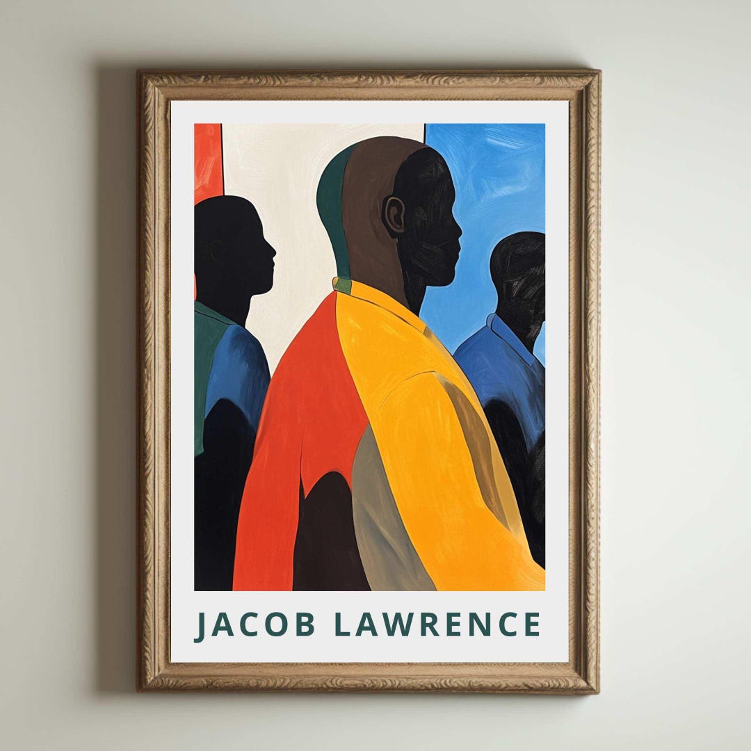 Jacob Lawrence, Jacob Lawrence Poster, African American Art, Afro Art ...
