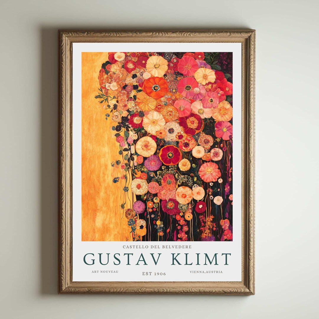 Gustav Klimt Print, Klimt Museum Poster, Gustav Klimt Poster, Klimt ...